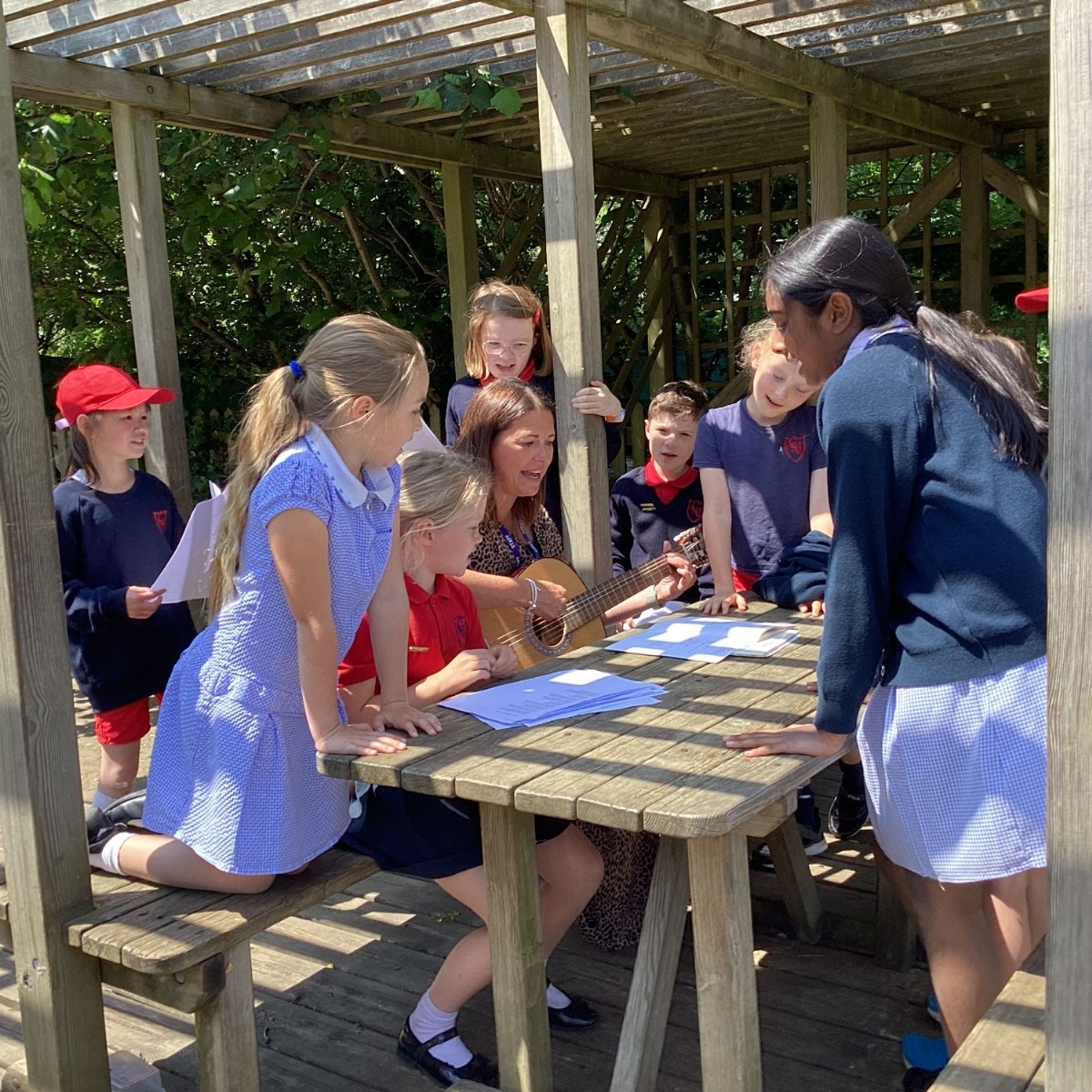 Cardinal Newman Catholic Primary School - Choir in the sun
