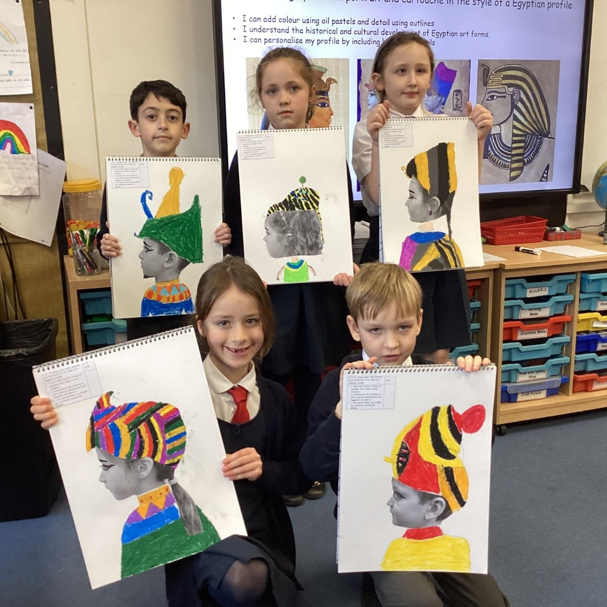 Cardinal Newman Catholic Primary School - Year 3 - Ancient Egyptian artwork